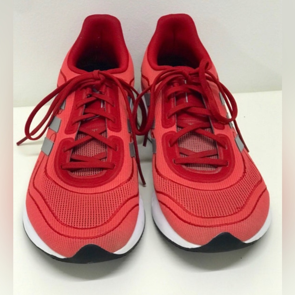 Men’s 11 Red Silver Mesh Adidas Supernova Cross Train… - Gem